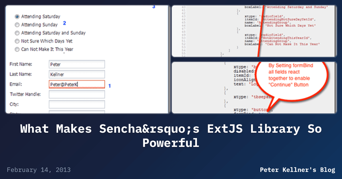 What Makes Sencha’s ExtJS Library So Powerful | Peter Kellner's Blog